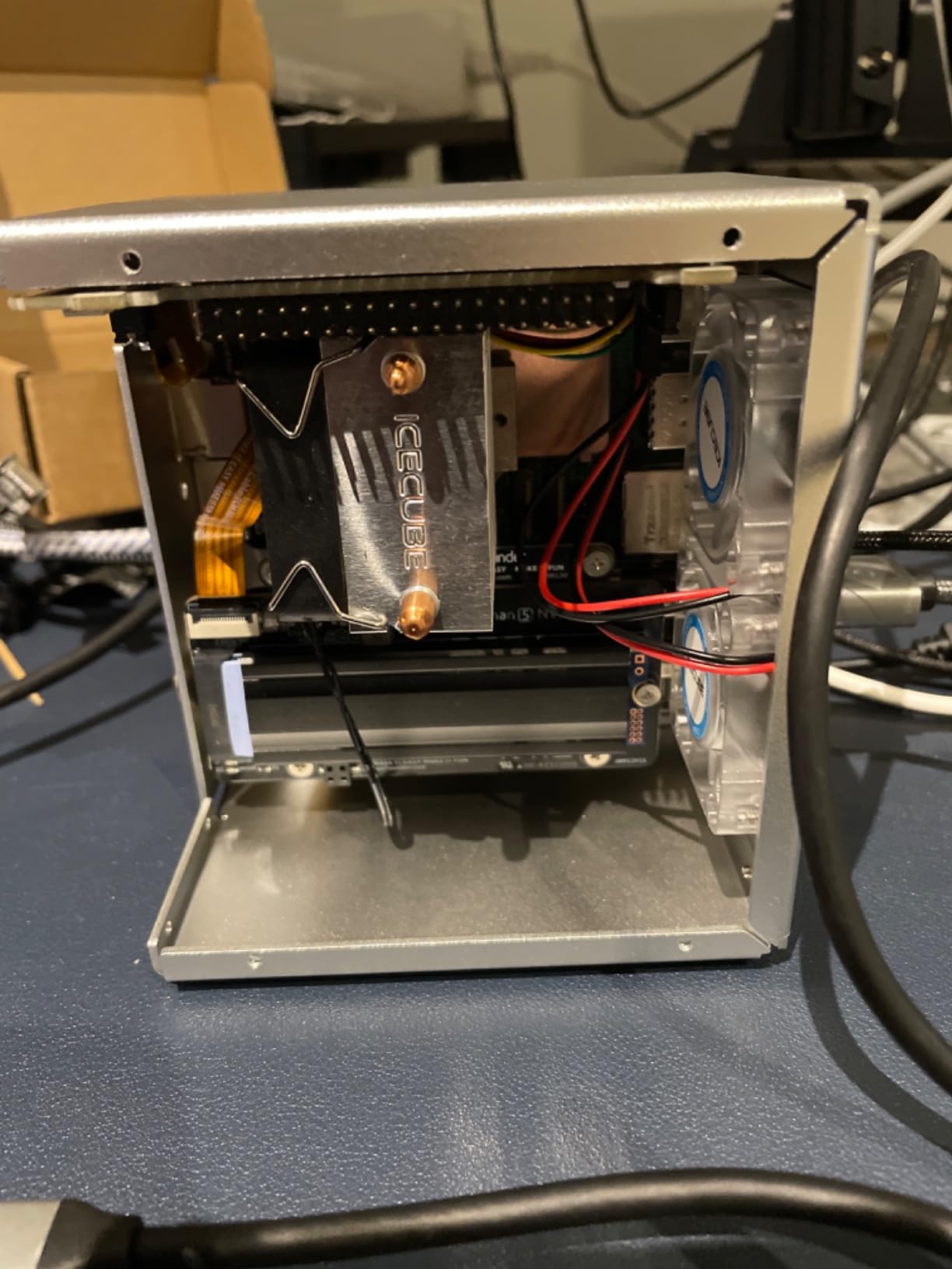 PironMan 5 NVME M.2 SSD PCIE RGB Mini PC Case for Raspberry Pi 5 ...