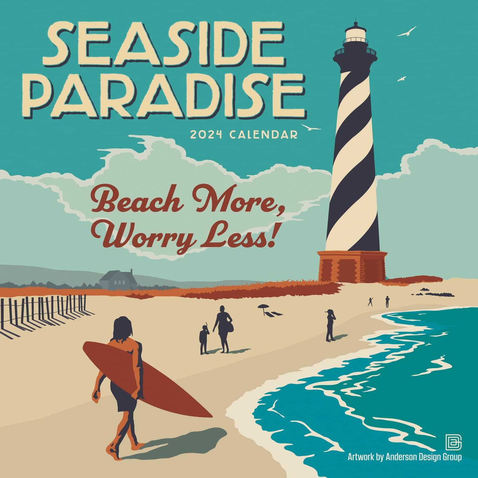 Amazon.com: Seaside Paradise 2024 Mini Calendar — Artwork by Anderson ...