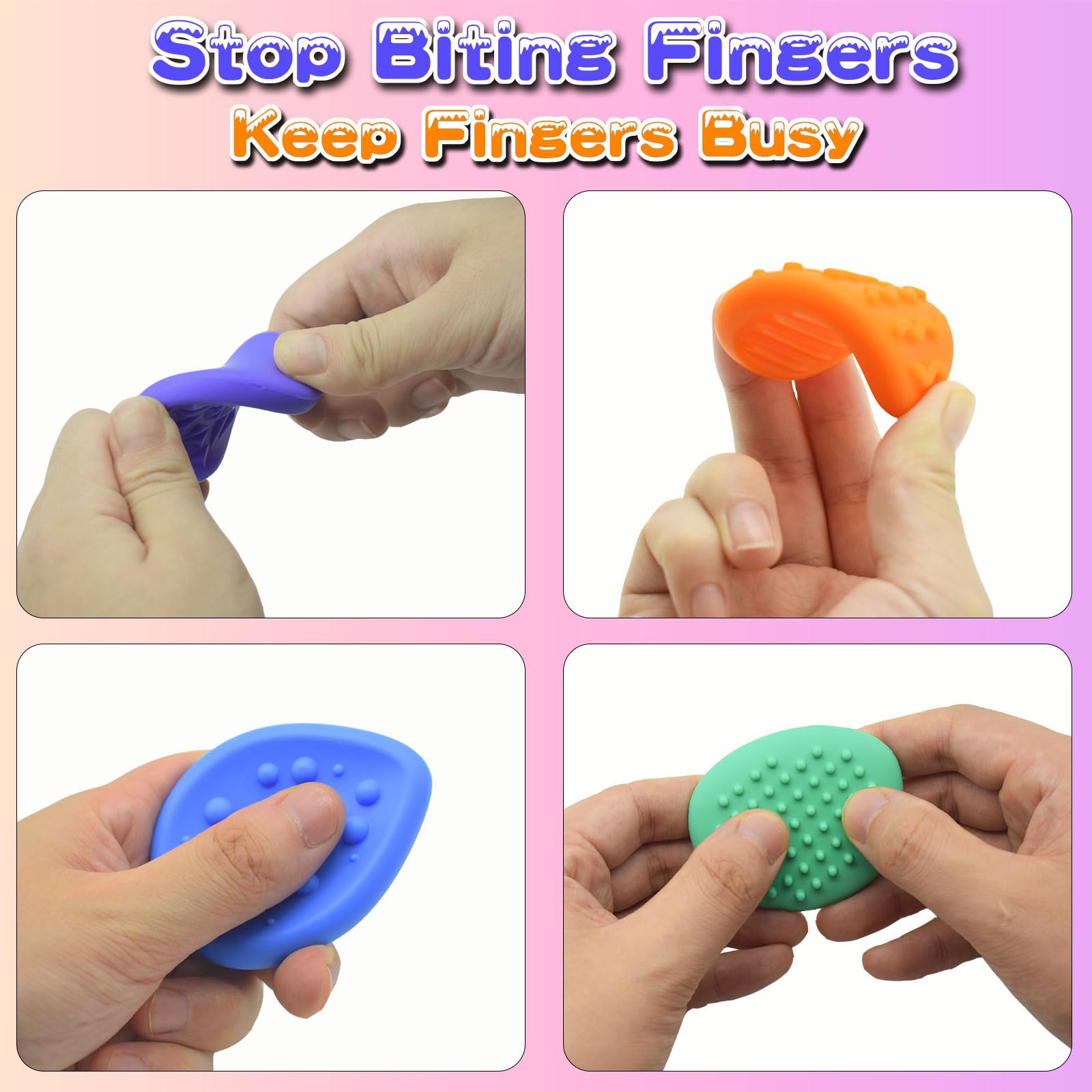 Snapklik.com : Anpole Fidget Toys Silicone Sensory Stone Toys For Kids ...