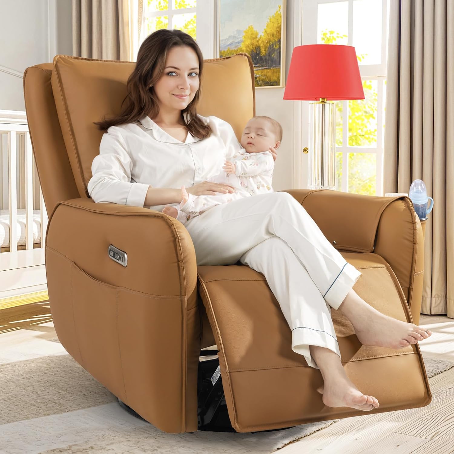 Amazon.com: Power Recliner Gliders for Nursery, Electric Swivel Rocker ...