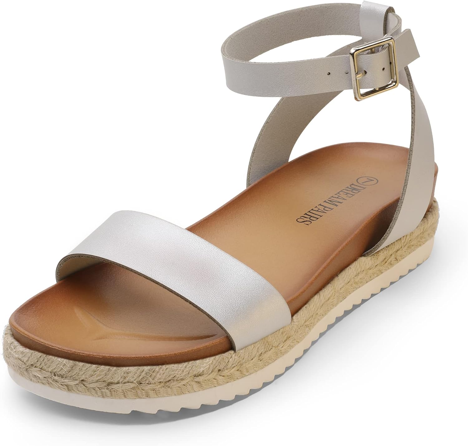 DREAM PAIRS Womens Open Toe Espadrilles Dressy Platform Sandals Slip on ...