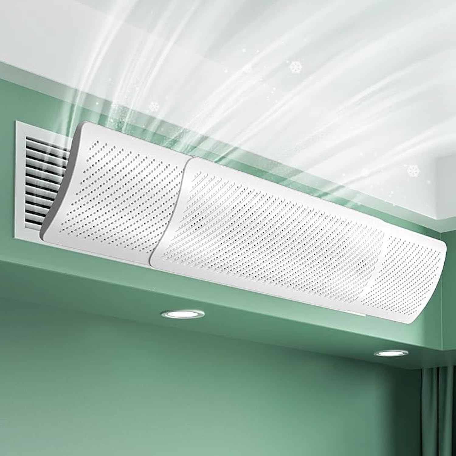 NEAGLORY Central AC Air Flow Deflector, Adjustable and Foldable ...
