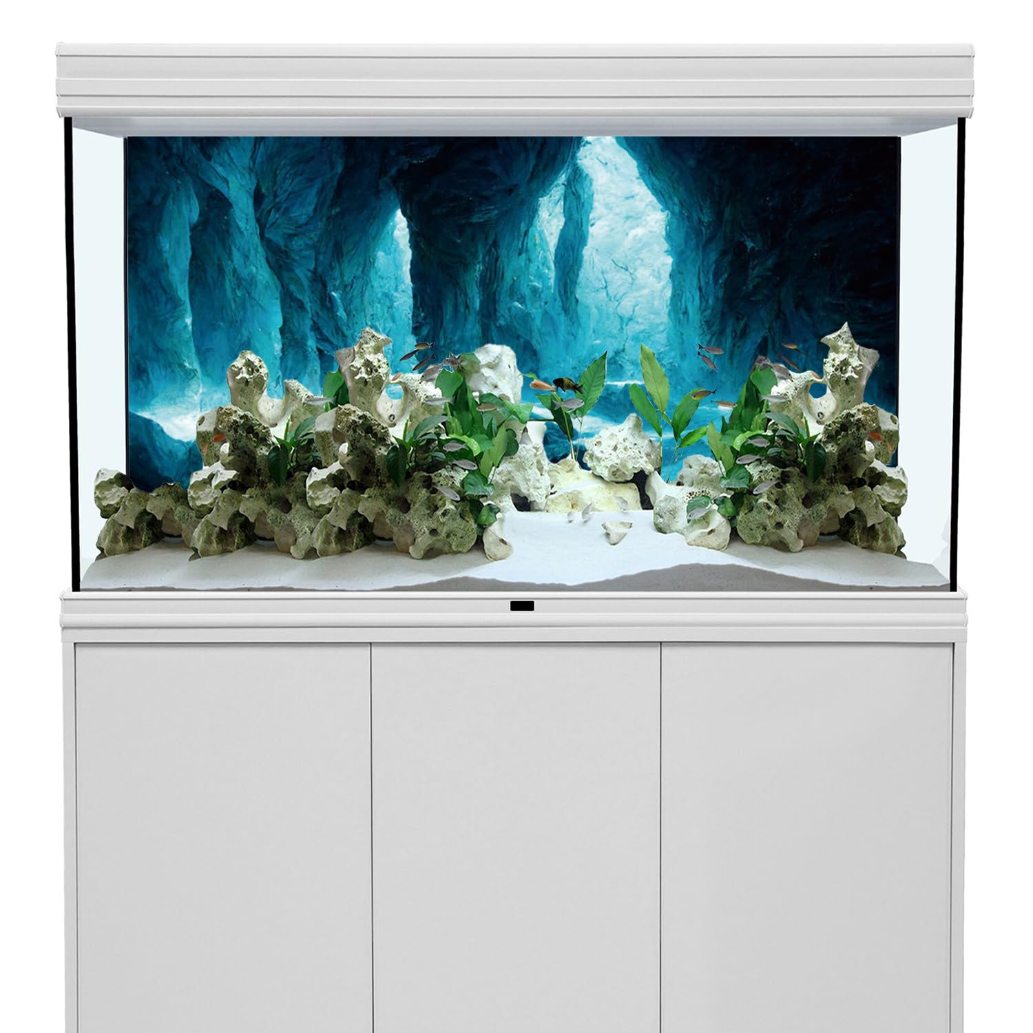 Aquarium Backgrounds AWERT Vinyl Aquarium Background 36x24 - Stone ...