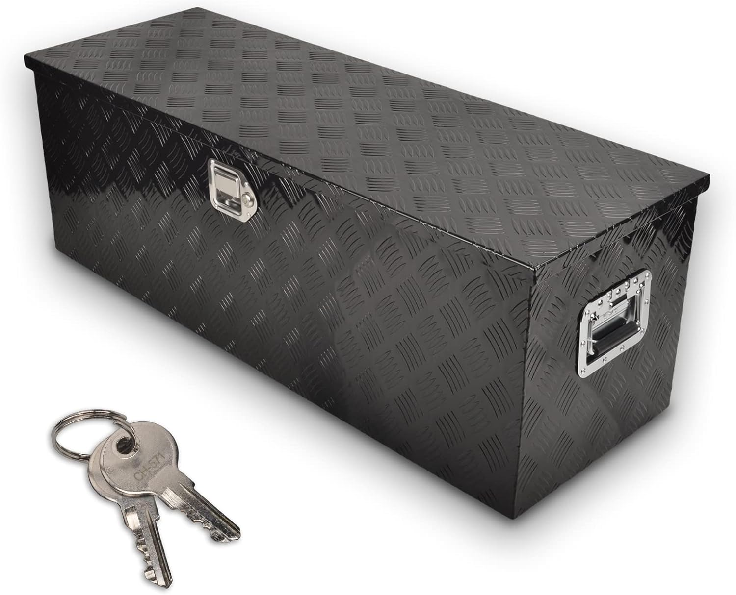 Amazon.com: 8SC82 44 Inch Black Aluminum Tool Box 5 Bar Tread ToolBox ...