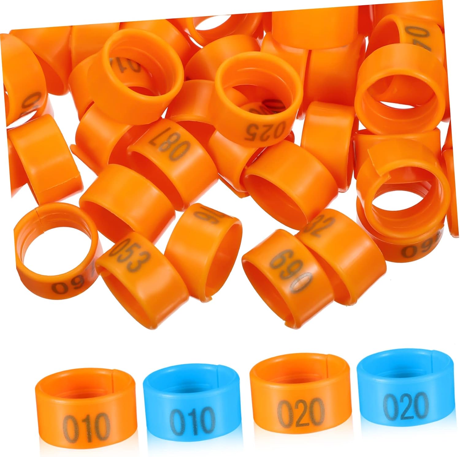 Amazon.com : Pigeon rings,Bird foot rings,chicken leg ring,200pcs ...