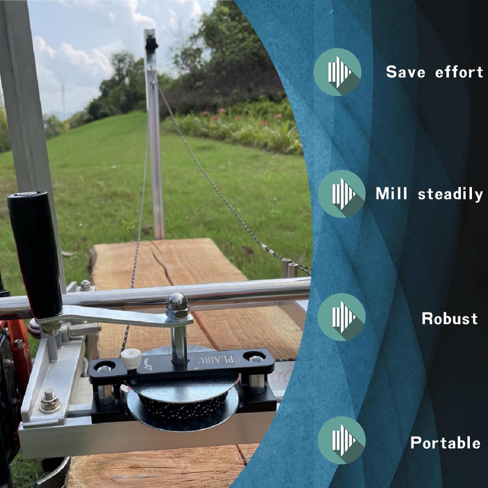 Portable Chainsaw Planking Tool Chainsaw Mill Winch Kit With Lever Arm ...