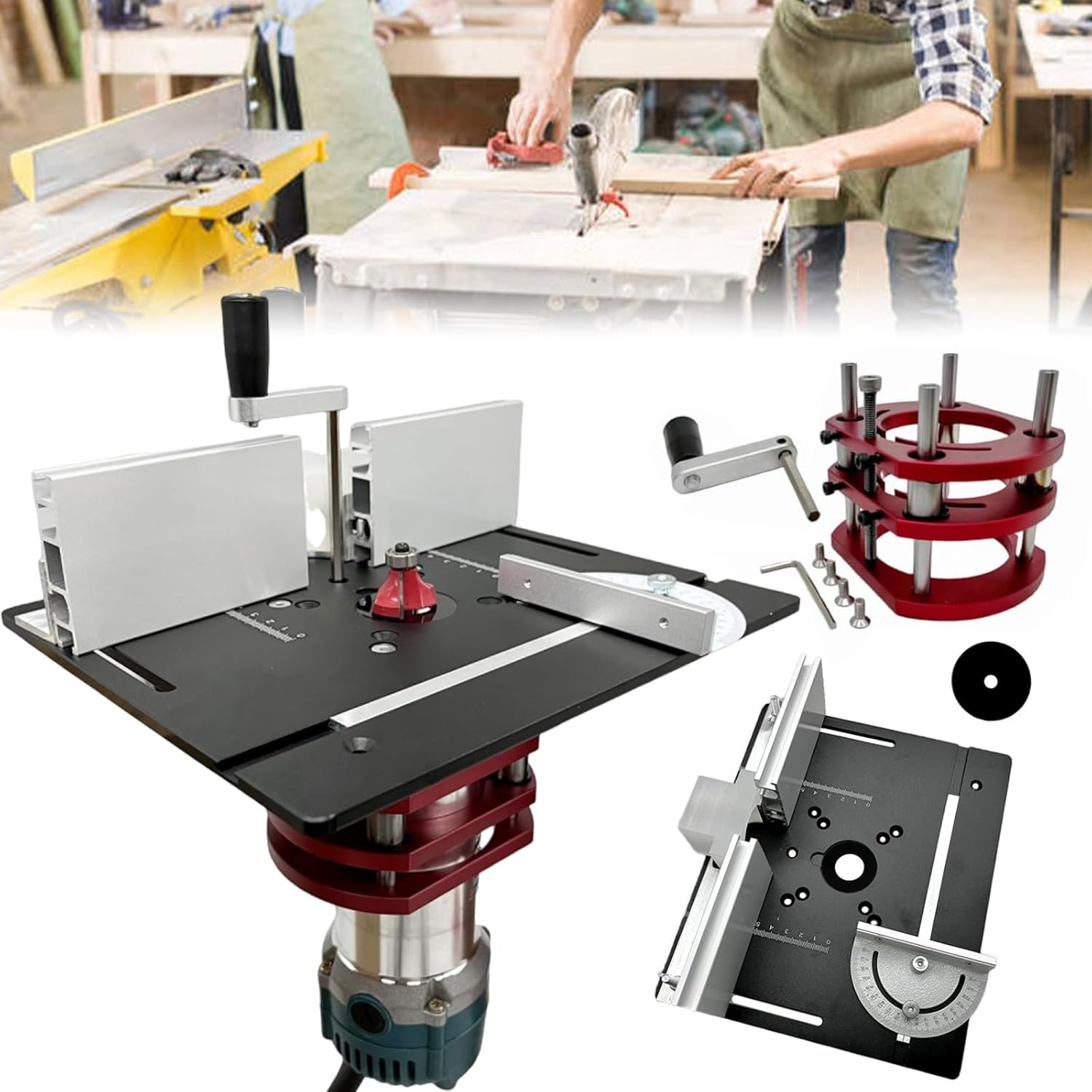 Amazon.com: SHENJIA Router Lift, Precise Router Lift System Table ...
