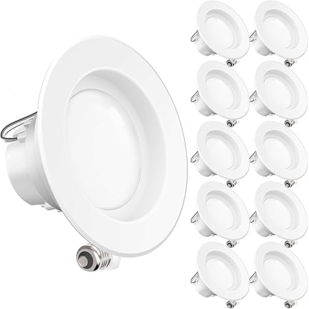 Amazon.com: Sunco Lighting 24 Pack 4 Inch LED Can Lights Retrofit ...