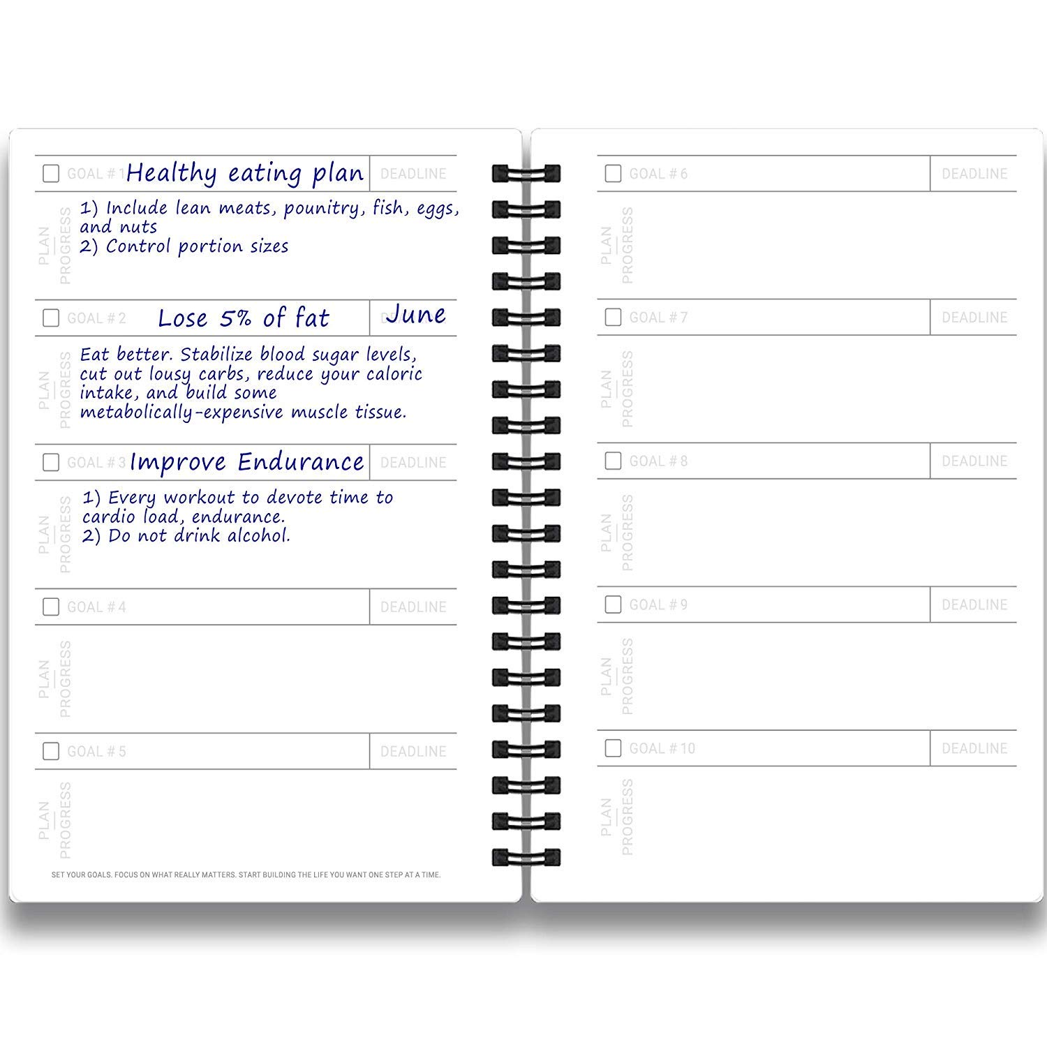 Snapklik.com : Undated Fitness Log Book & Workout Planner - Designed By ...