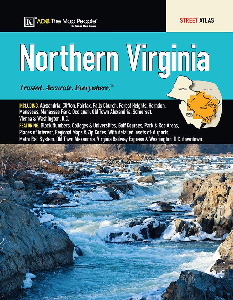 Northern Virginia Street Atlas: Kappa Map Group: 9780762593958: Amazon ...