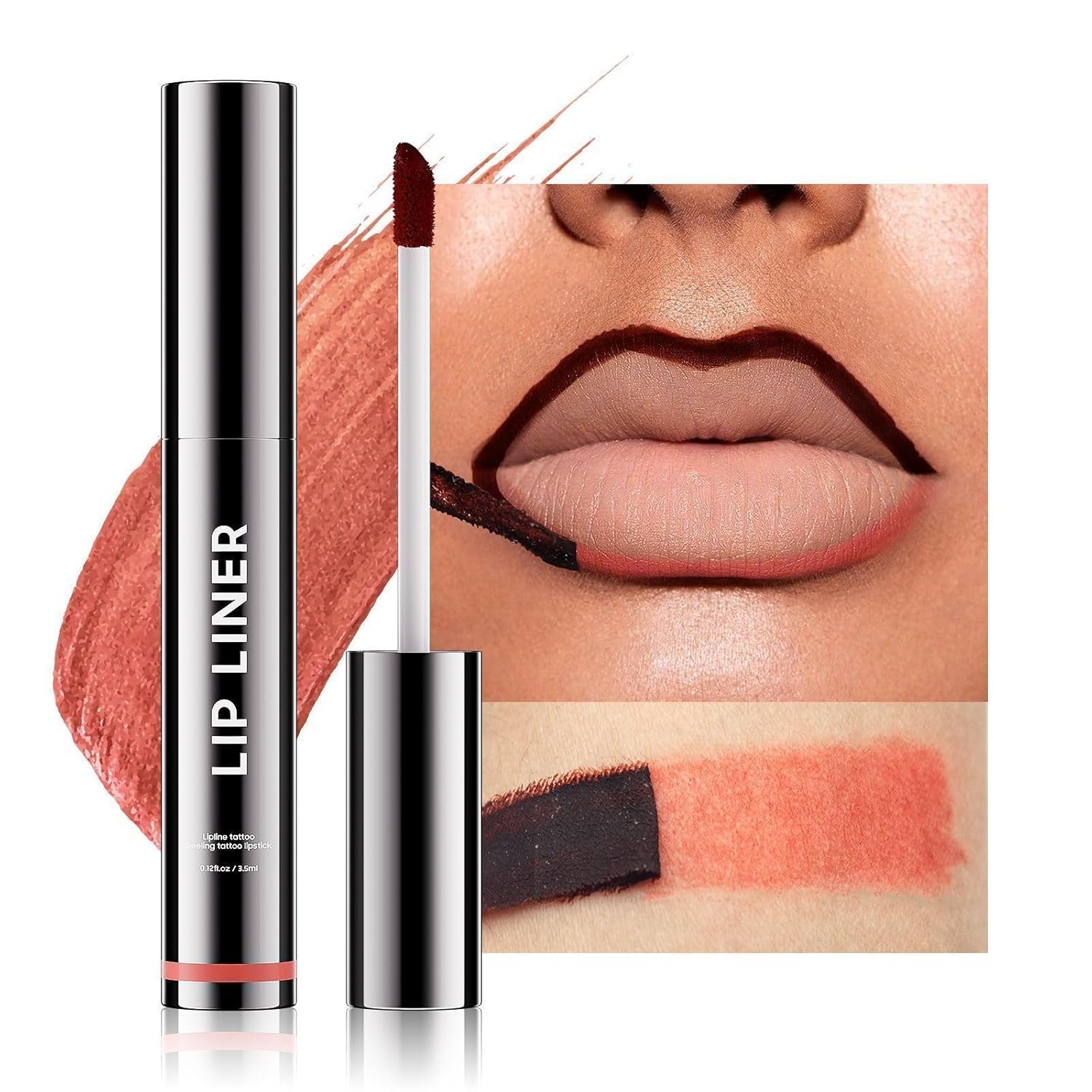 Amazon.com : Ihrlpxkc Lip Liner - Tattoo Peel Off Lip Stain, Long ...