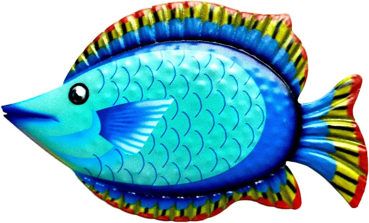 Amazon.com: Metal Fish Wall Decor, Metal Wall Decor Art Garden Fence ...