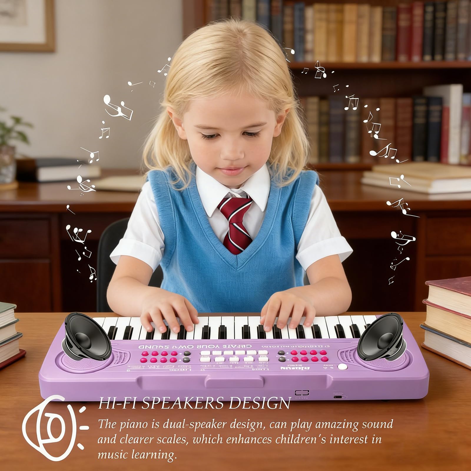 Snapklik.com : Keyboard Piano For Kids, BIGFUN 37 Keys Toddler Piano ...
