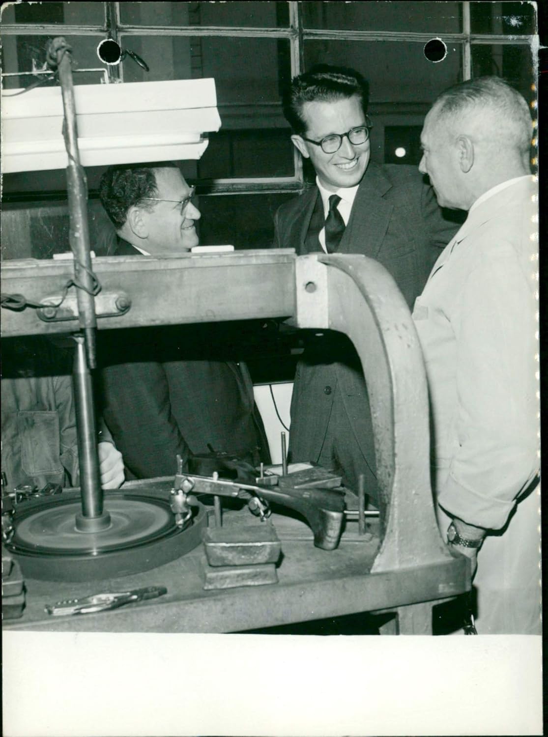 Vintage photo of Professor Peter Watson in the library, Pro-vice ...