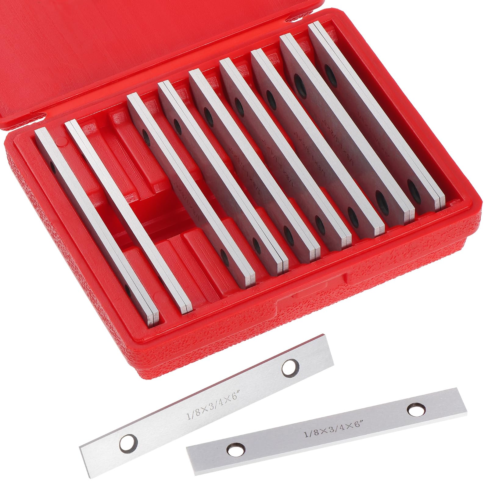 HSEAMALL 10 Pair Parallel Blocks 1/8inch Steel Parallel Set,1/2in to 1 ...