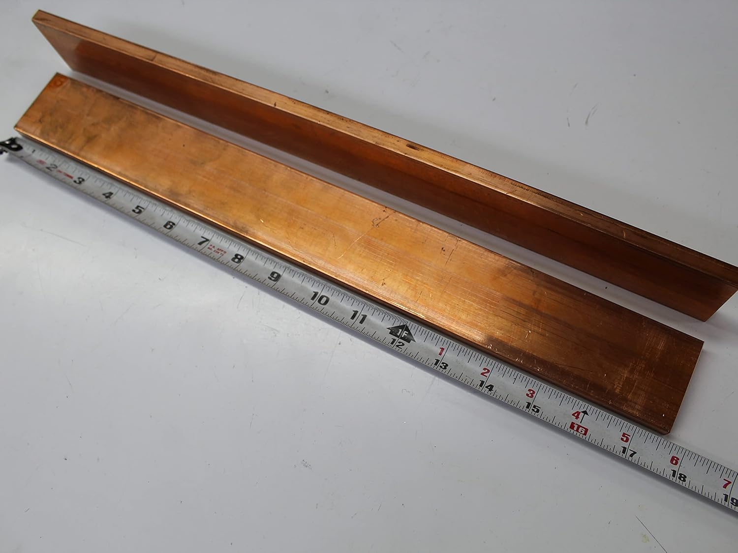 Amazon.com: 2 Pieces 3/8"x 1-1/2" C110 Copper BAR 17-1/2" Long +.1"/-0 ...