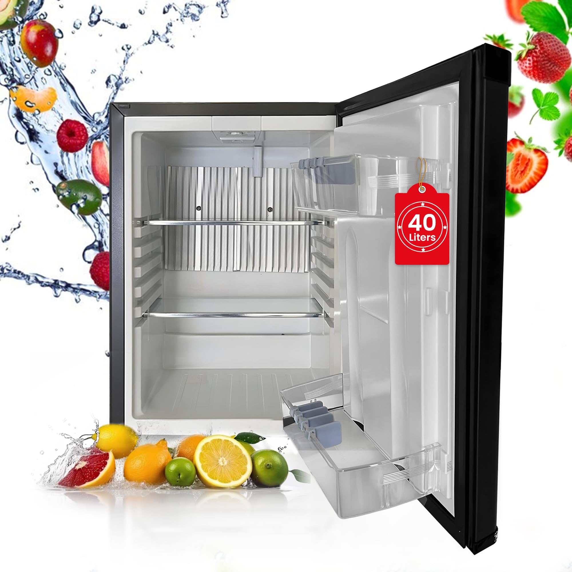 Amazon.com: roomwell 1.4 cu.ft Compact Auto Defrost 120V/12V ...