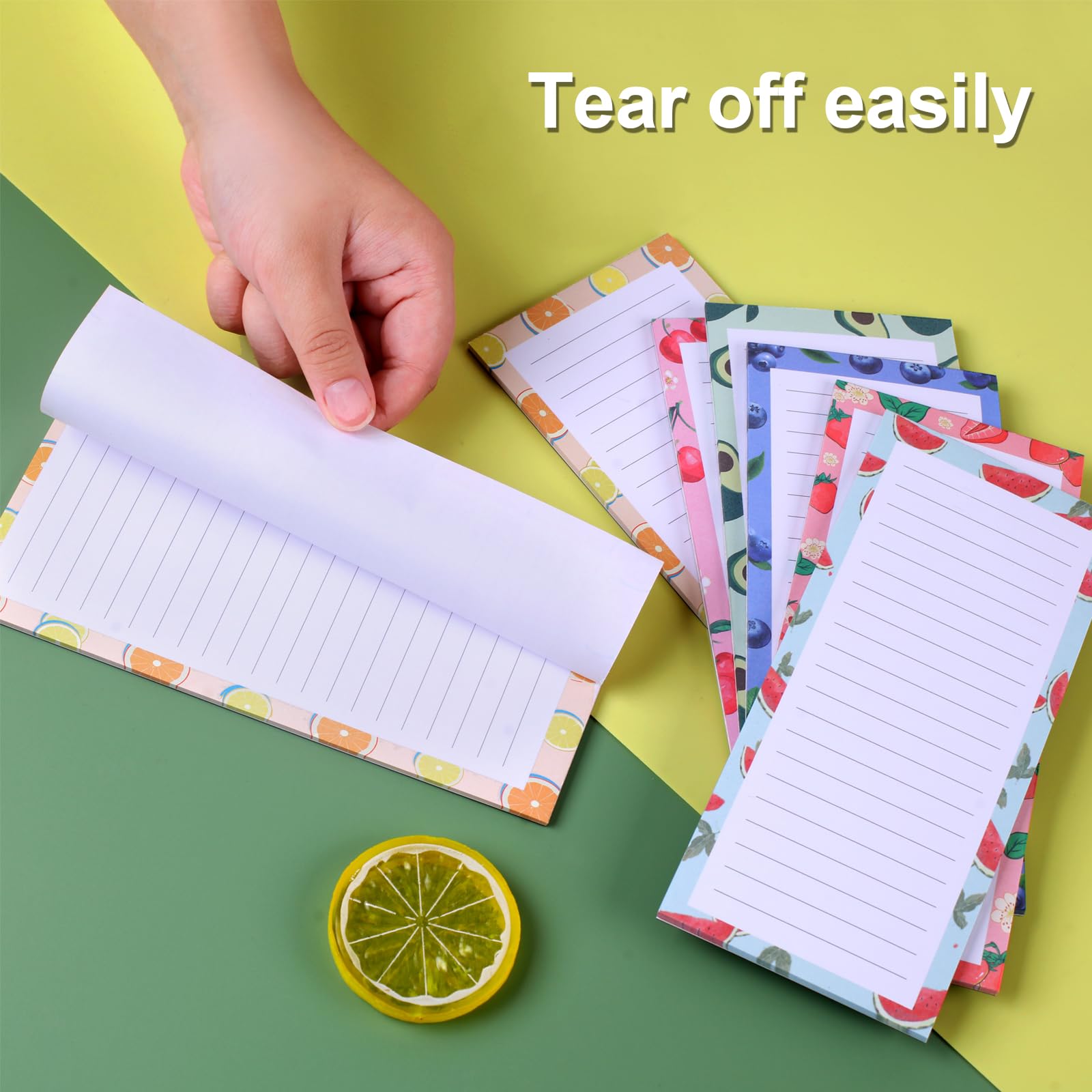 Snapklik.com : 9 Pack Magnetic Notepads For Refrigerator, Magnetic ...