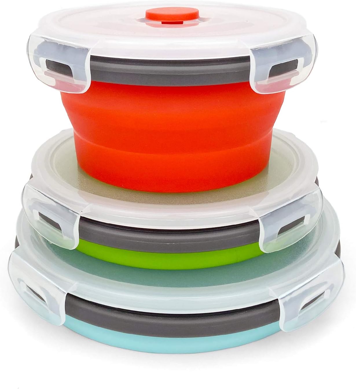 Amazon.com: Collapsible Bowls For Camping, Set of 4 Silicone Food ...