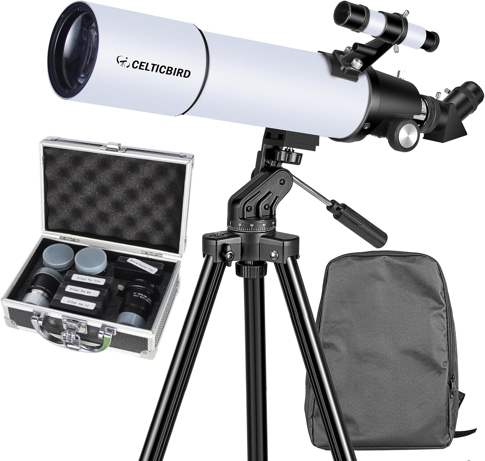 Amazon.com : Celticbird 80x600mm AZ Telescope, Travel Telescopes for ...