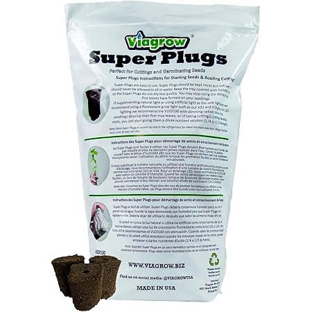 Amazon.com : Viagrow VSSP100 Super, 100 Organic Plugs Seed, 100-Pack ...