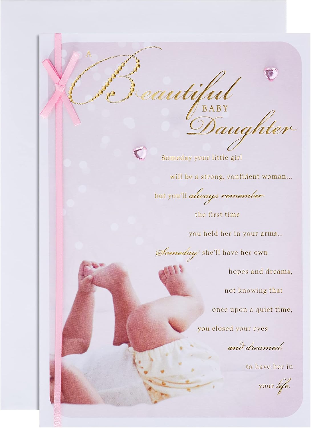 Hallmark Birth Of Girl Daughter Card - Photography with Heartfelt Verse ...