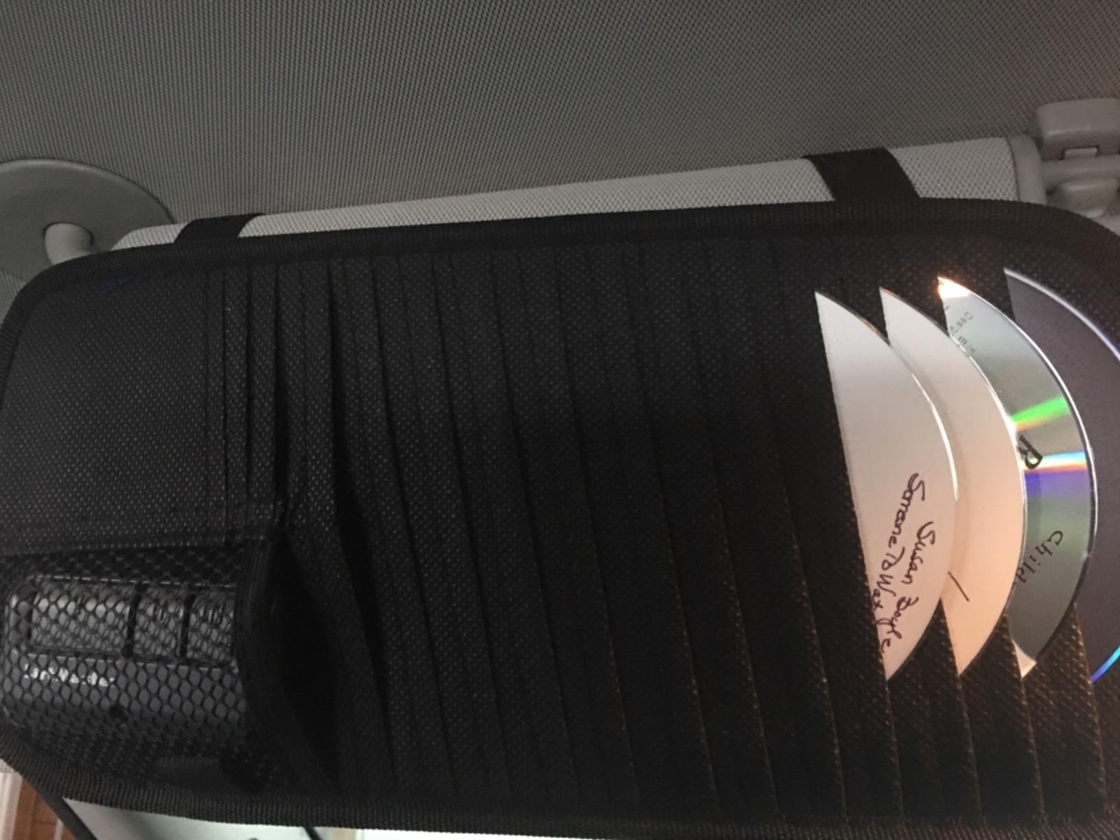 Amazon.com: CD Visor Organizer for Car 12 Pocket CD Visor Holder (Black ...