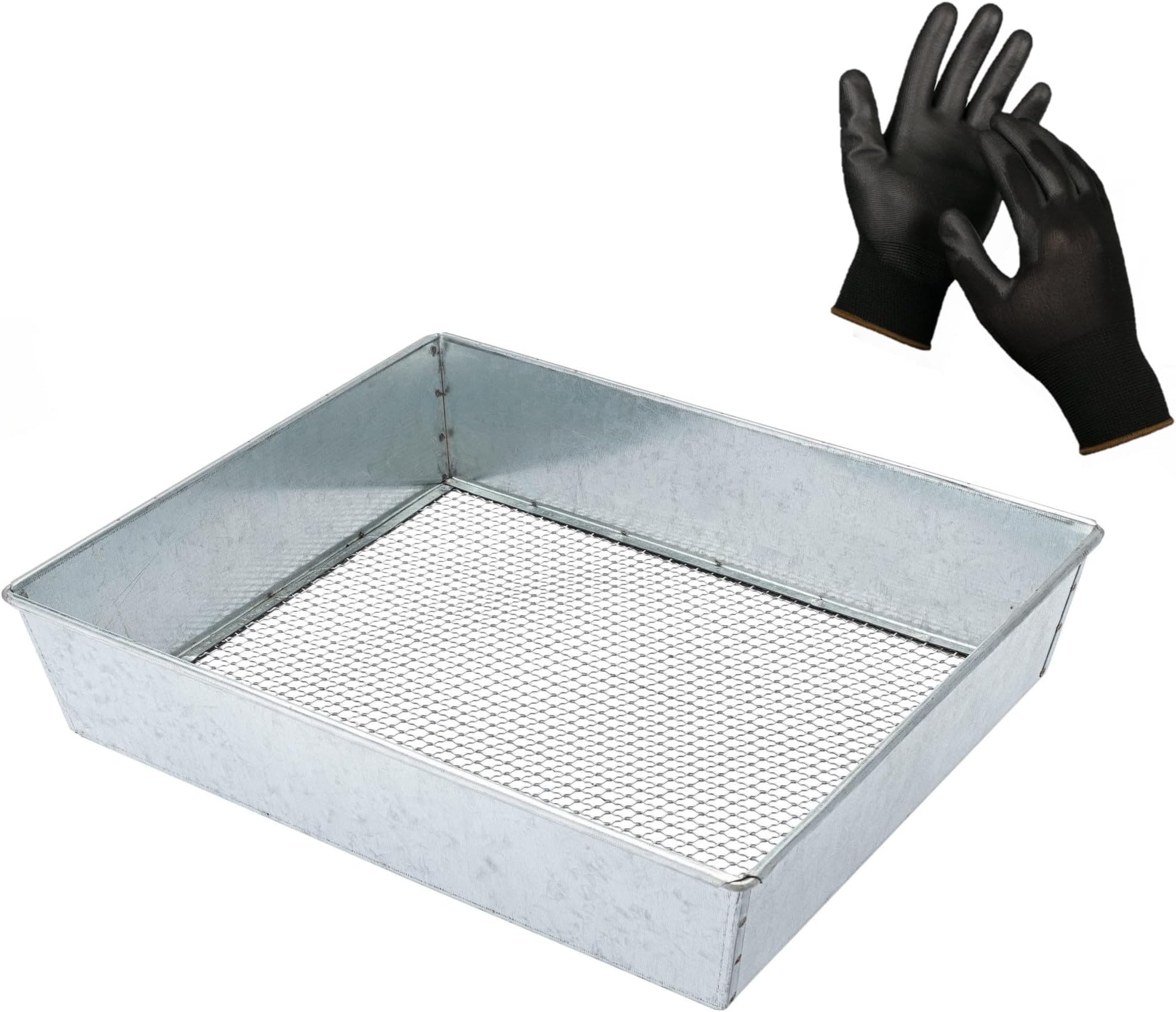 Amazon.com : JOYSEUS Soil Sifter with Vibration Motor, Automatic Wooden ...