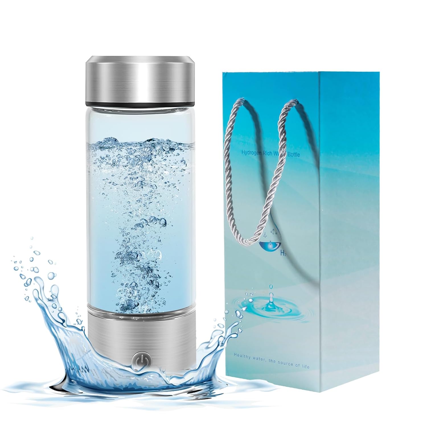Amazon.com: Droyek Hydrogen Water Bottle, Portable Hydrogen Water ...