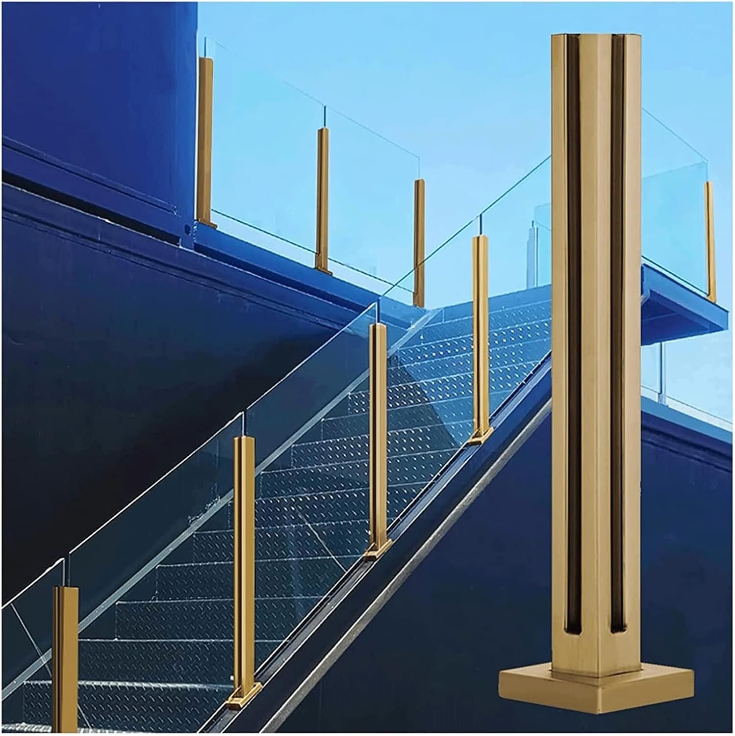 Amazon.com: Railing Post Railing Posts Square Stainless Steel ...