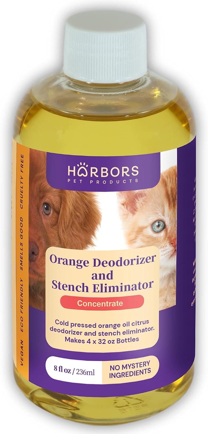 Harbor's Orange Deodorizer and Pet Stench Eliminator. Removes Dog & Cat ...
