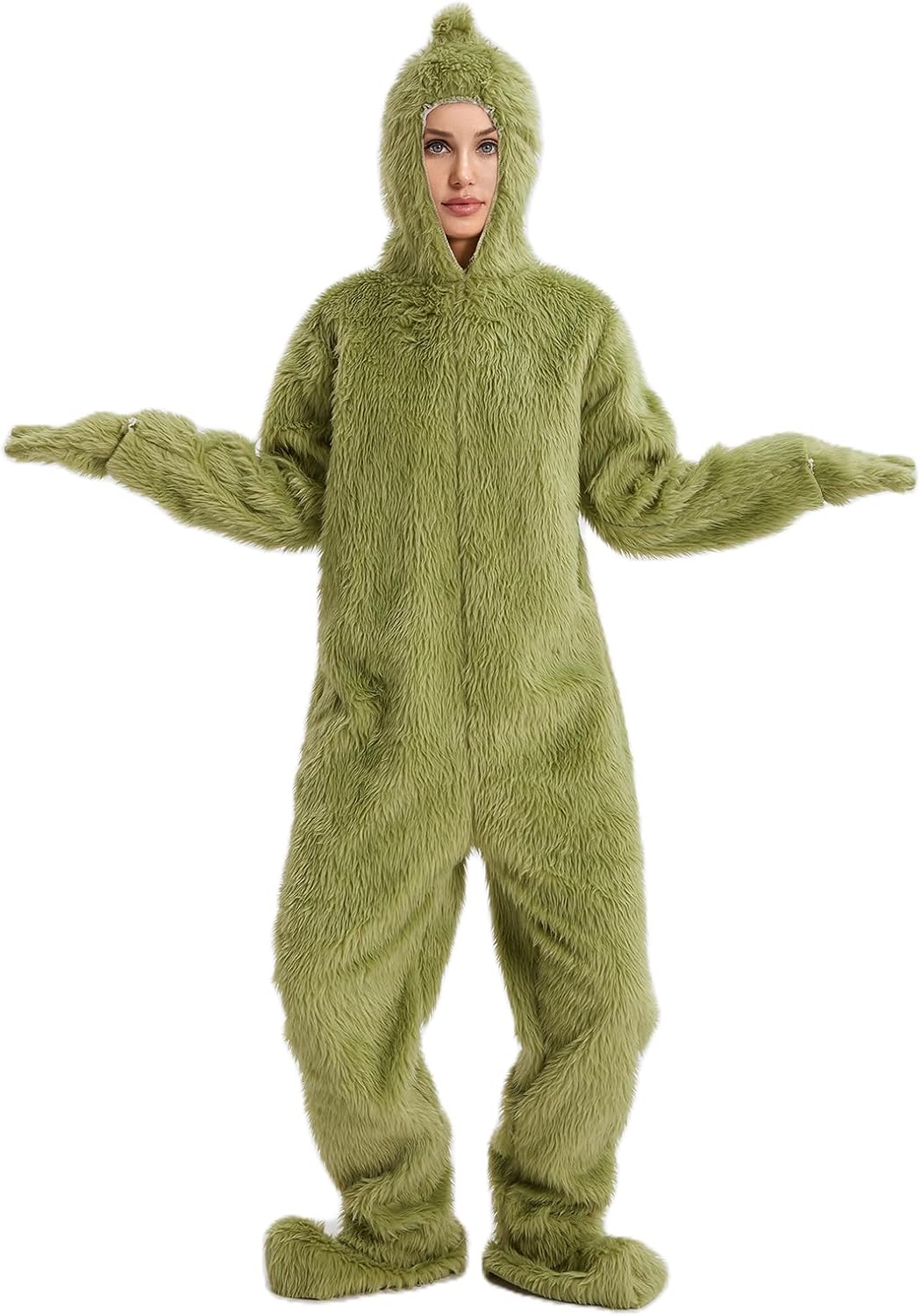 Amazon.com: Vohawsa Green Big Monster Costume for Adult Kids Halloween ...