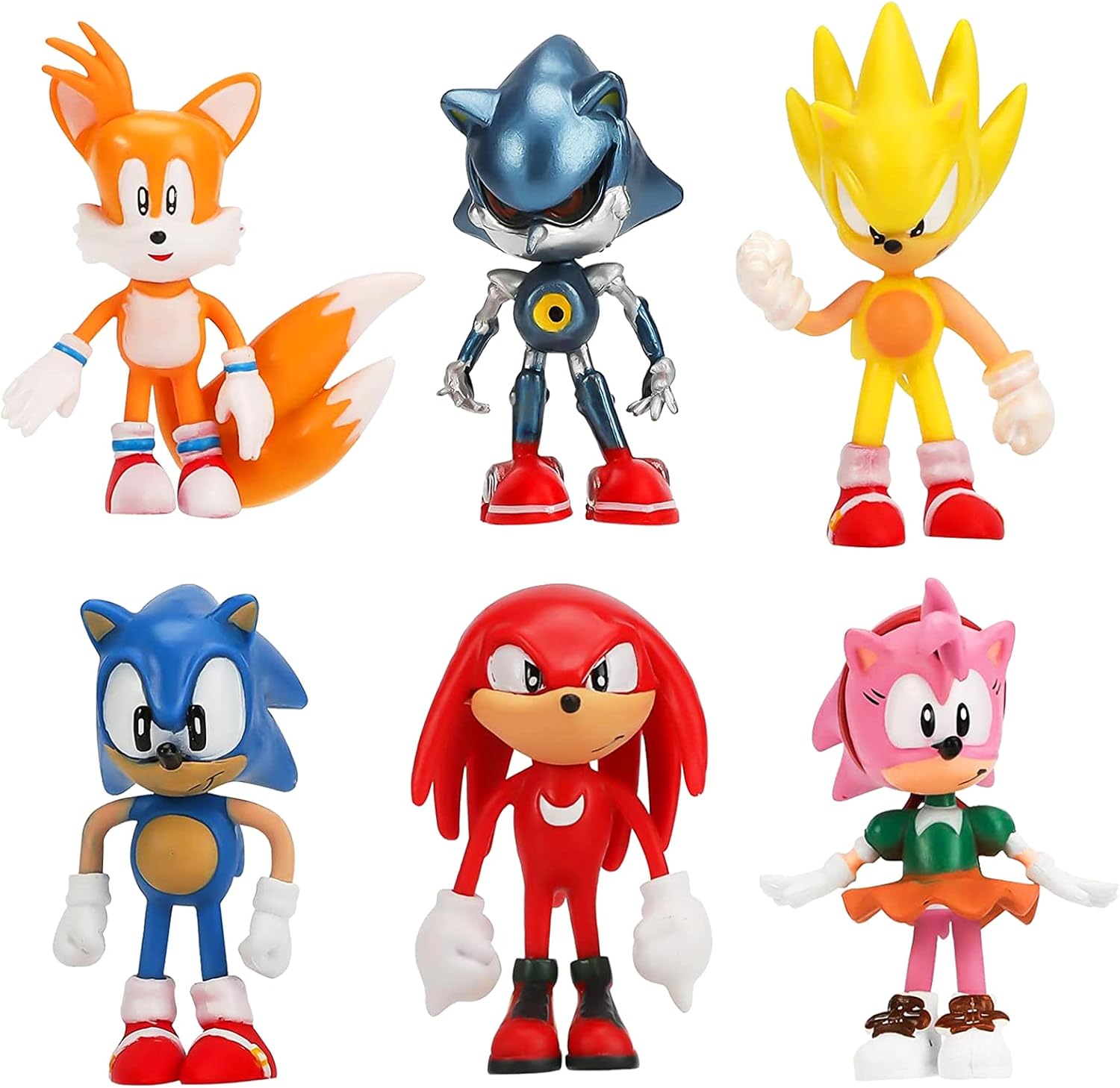 Sonic Hedgehog Action Figures, 6pcs 2.4'' Nepal | Ubuy
