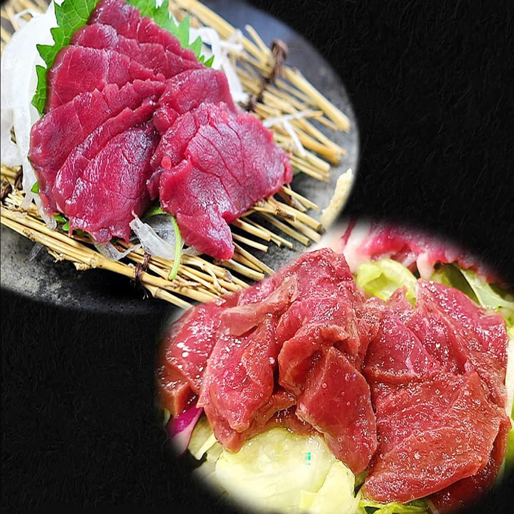 Amazon.co.jp: 【馬刺し専用特製タレ付き】馬刺し プレミアム2種セット（赤身 50g×10P + ハツ 50g×10P） 約10人前 高級 馬肉 個包装 食品衛生検査済 肉 ギフト ...