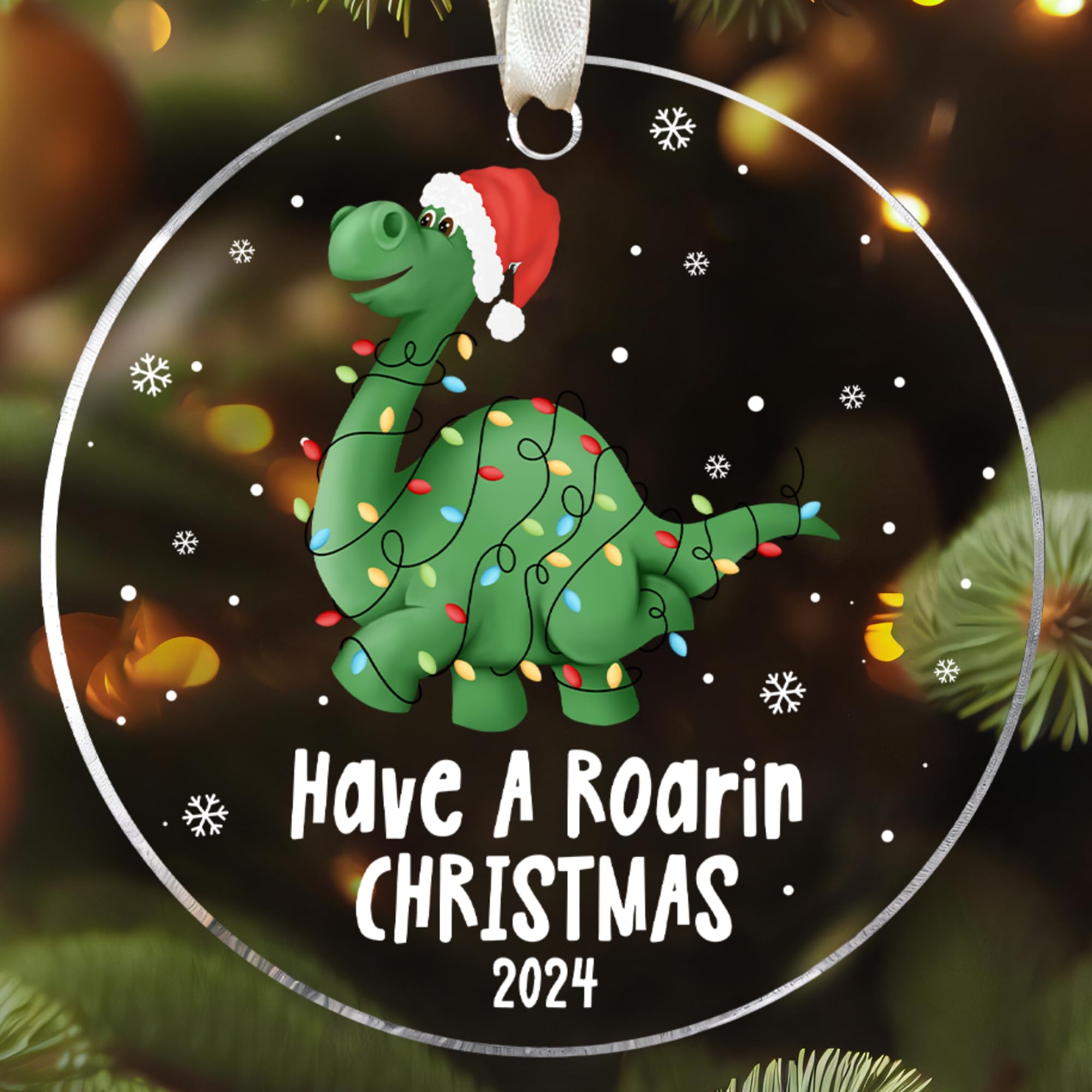 Amazon.com: Dinosaur Christmas Ornament - Dinosaur Ornaments for ...