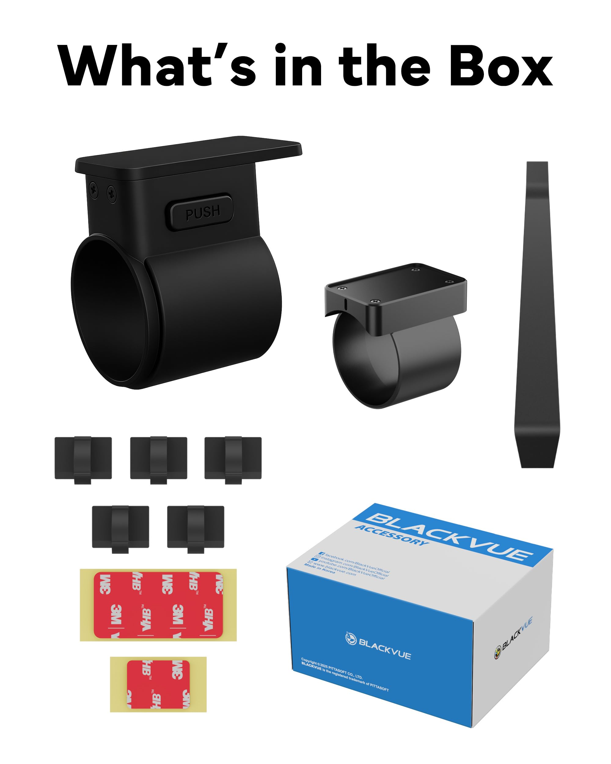 Snapklik.com : BlackVue Elite 8 Mount Kit Replacement Mounts ...