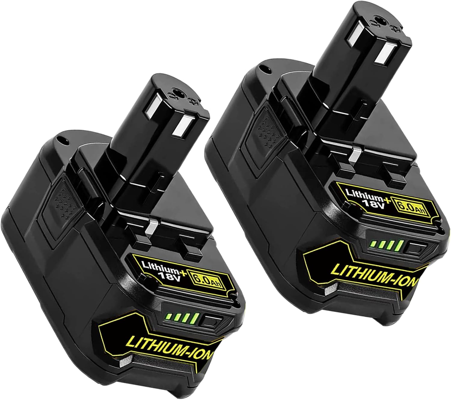 Amazon.com: FEOTDN 2 Pack 6.0Ah 18V P108 Battery Compatible with Ryobi ...