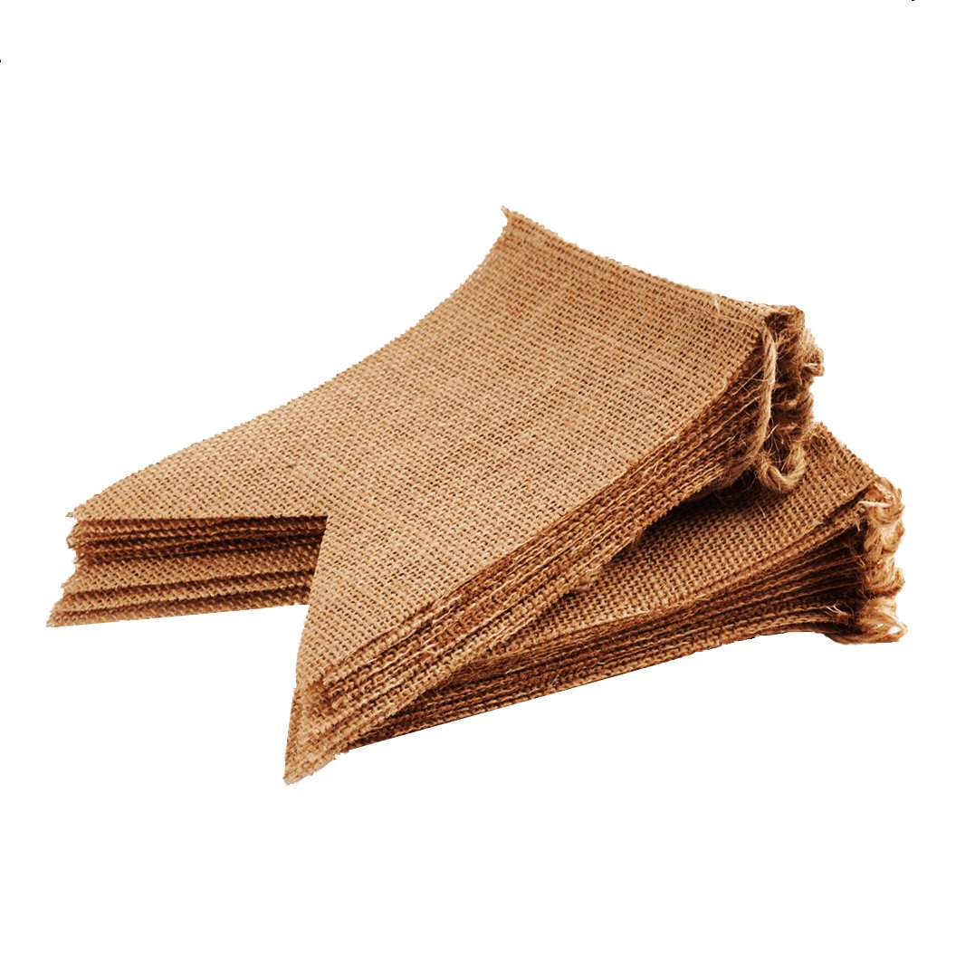 Amazon.com: It's Party Time: 40Pcs Burlap Banner - Perfect DIY Party ...