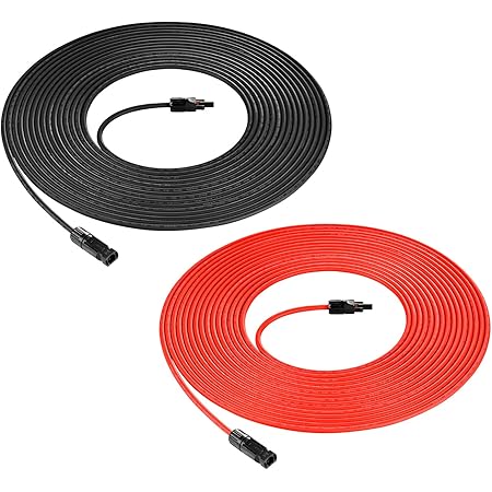 Amazon.com: WindyNation 10 Gauge 10 AWG Pair 100 Feet Black +100 Feet ...