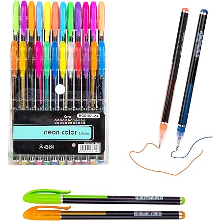 53 Arts Neon Pens for Drawing Sketching Designing Art Craft School ...