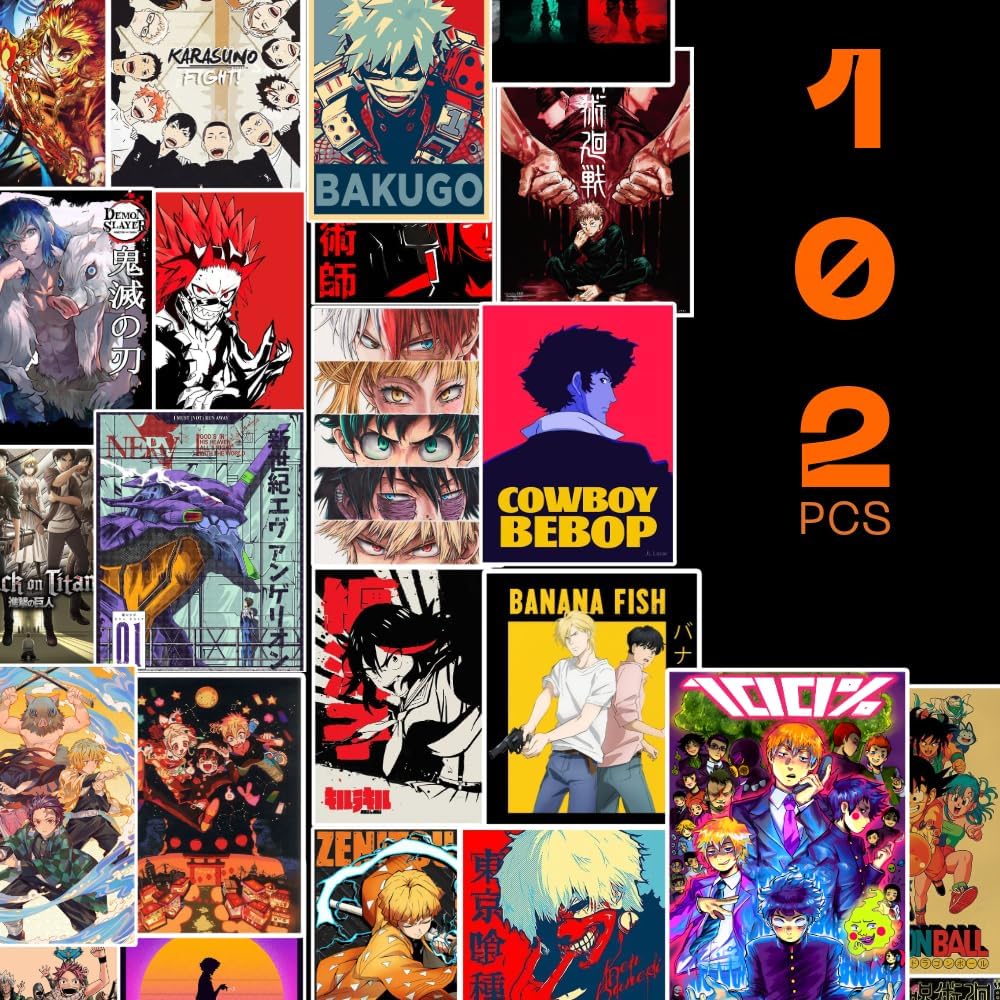 Amazon.com: Mega Anime Sticker Set for Teens - Bundle with 900+ Anime ...