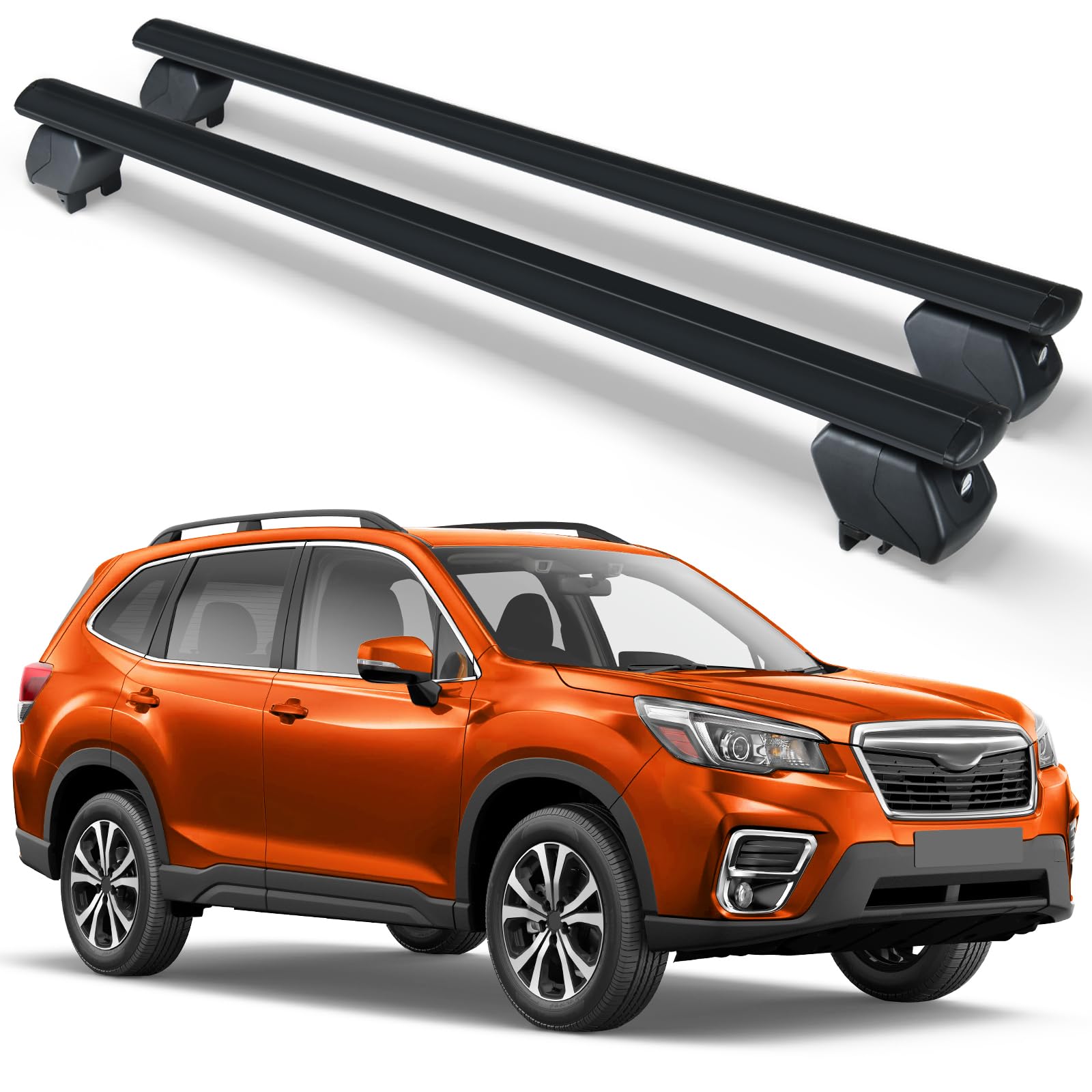 Amazon.com: SUORTO Heavy Duty 300 LBS Roof Rack Cross Bars Compatible ...