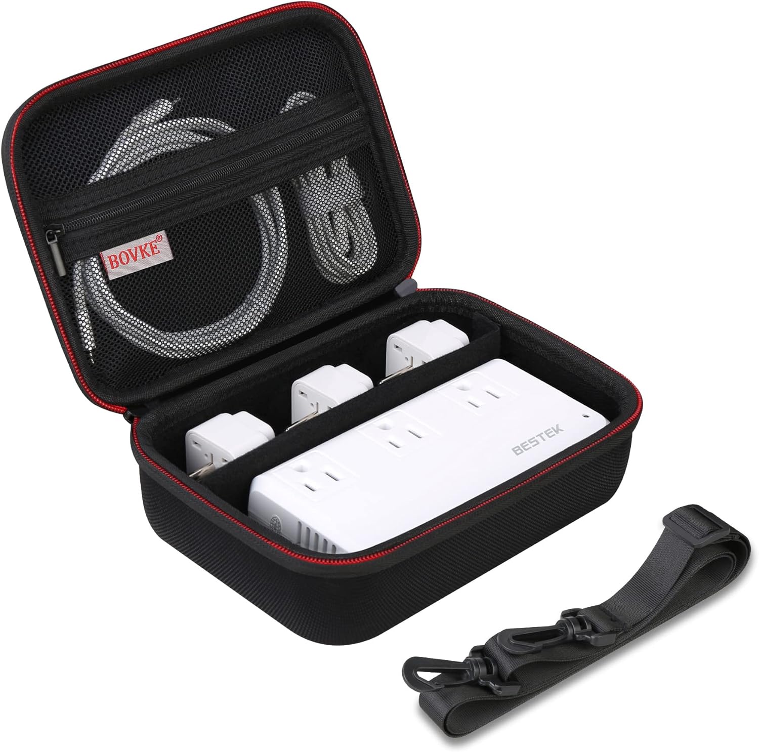 Amazon.com: BOVKE Hard Travel Case for BESTEK Universal Travel Adapter ...