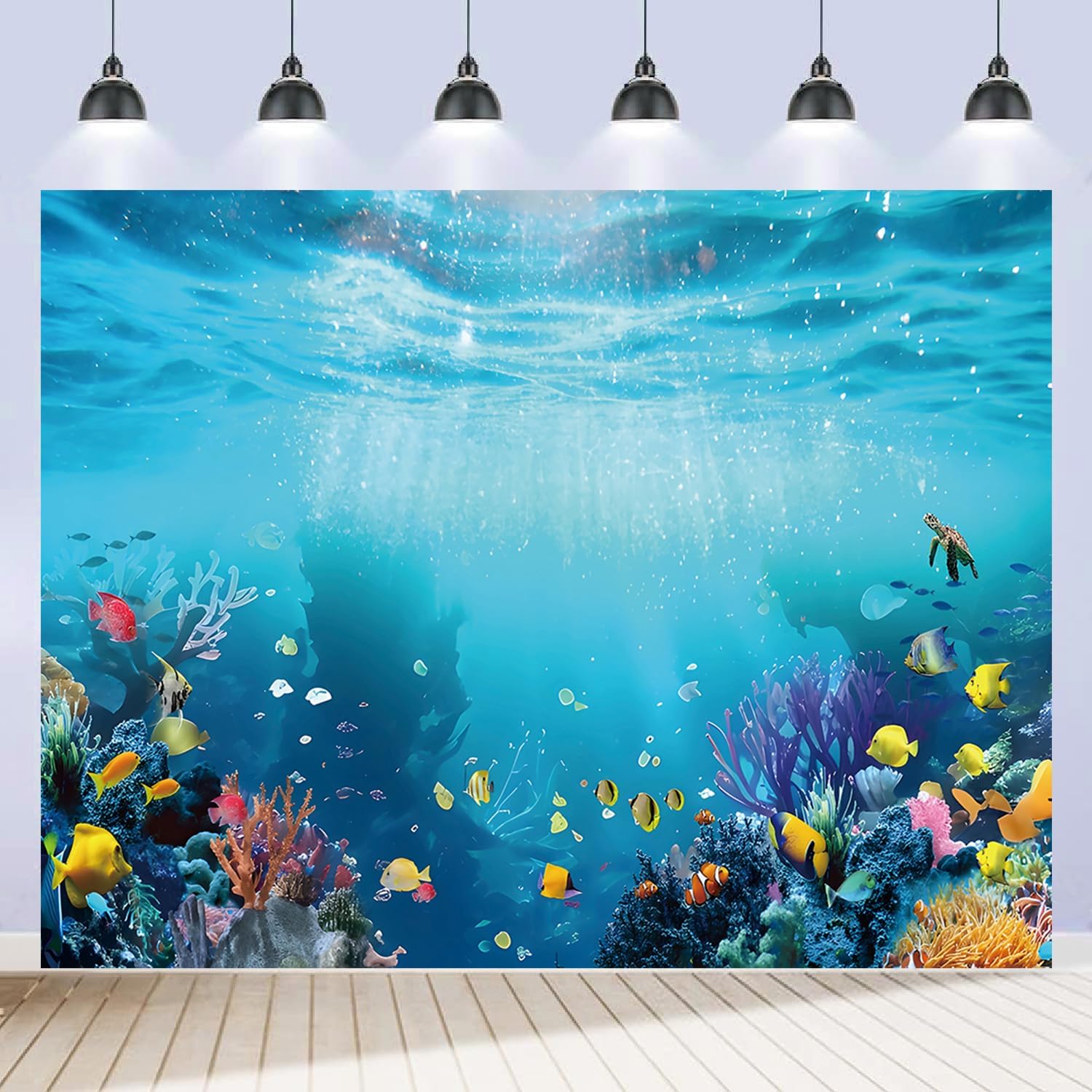 Amazon.com : Under The Sea Backdrop 10x8ft Ocean Underwater World ...