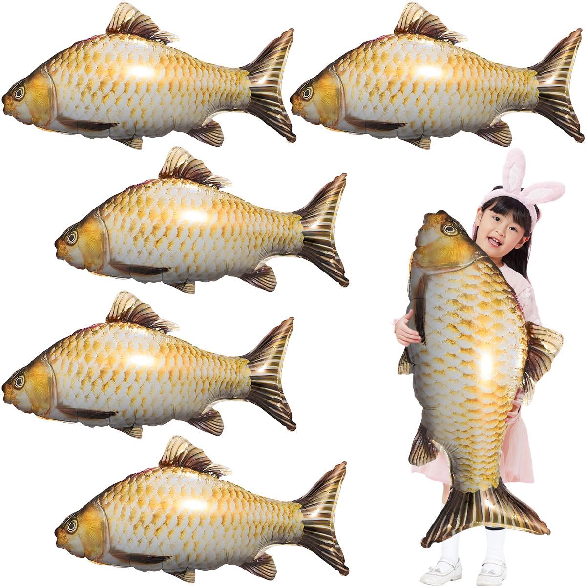 Amazon.com: 6 Pcs Fish Balloons Gone Fishing Party Decorations Fishing ...