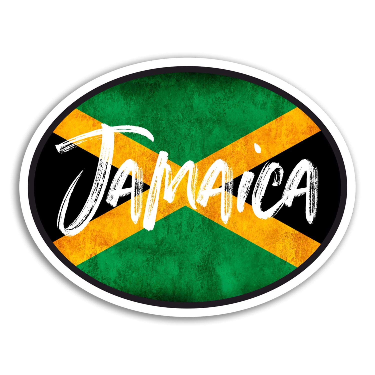 2 x 10cm Jamaica Flag Vinyl Stickers - Fun Travel Sticker Laptop ...