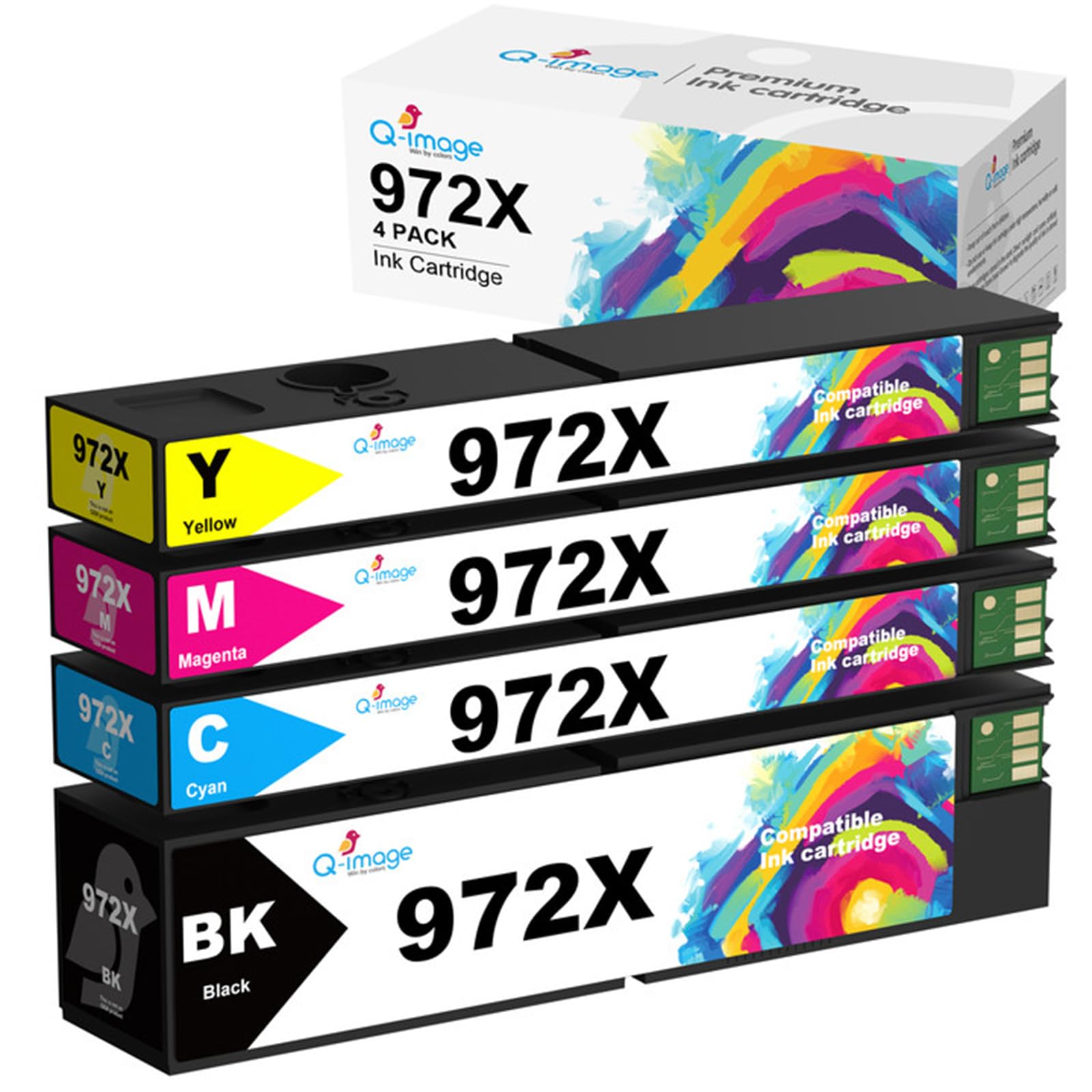 Buy 972X Ink Cartridges Replacement for HP 972X 972A 972 X Work for HP ...