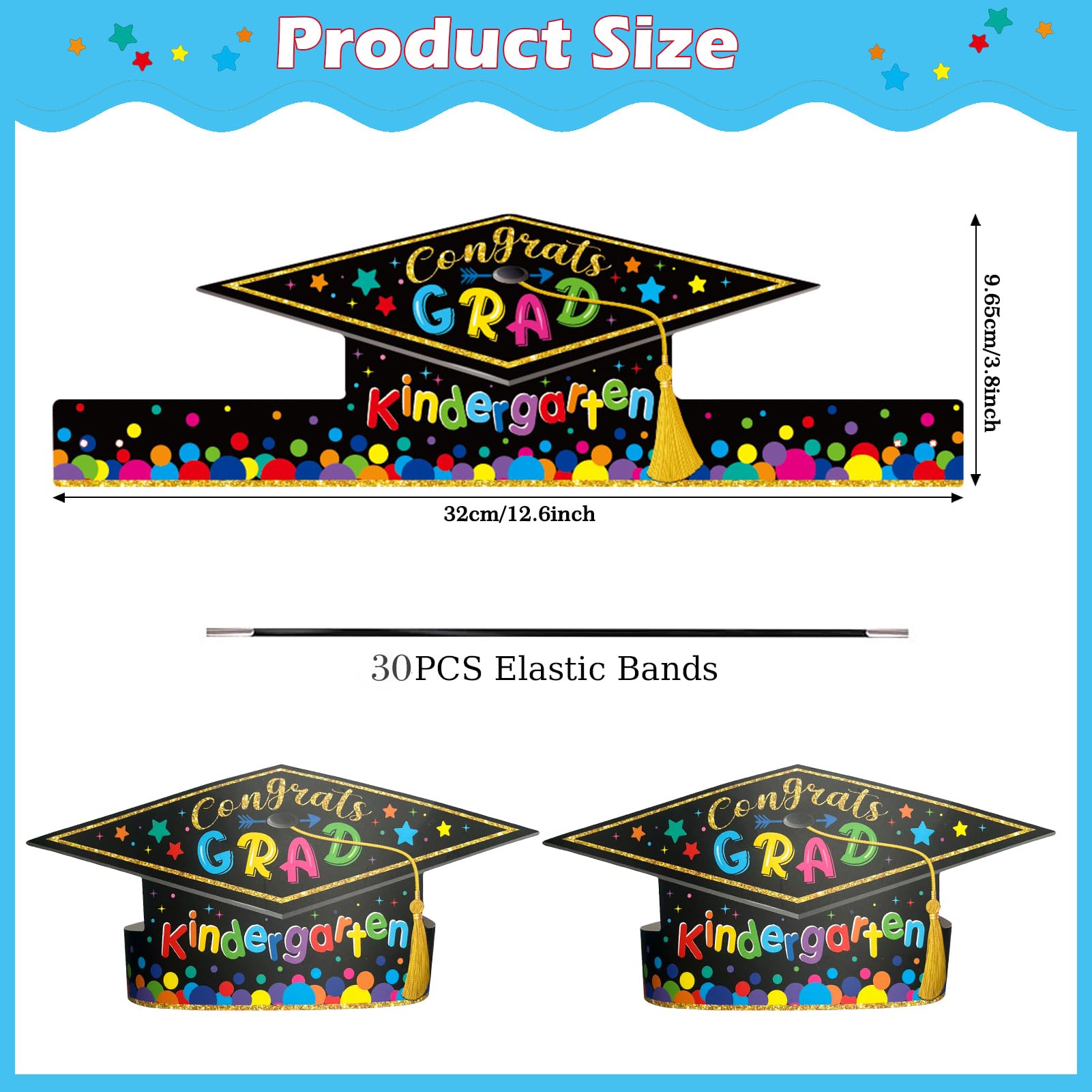 Snapklik.com : 30 Pieces Preschool Paper Graduation Crown For Kids ...