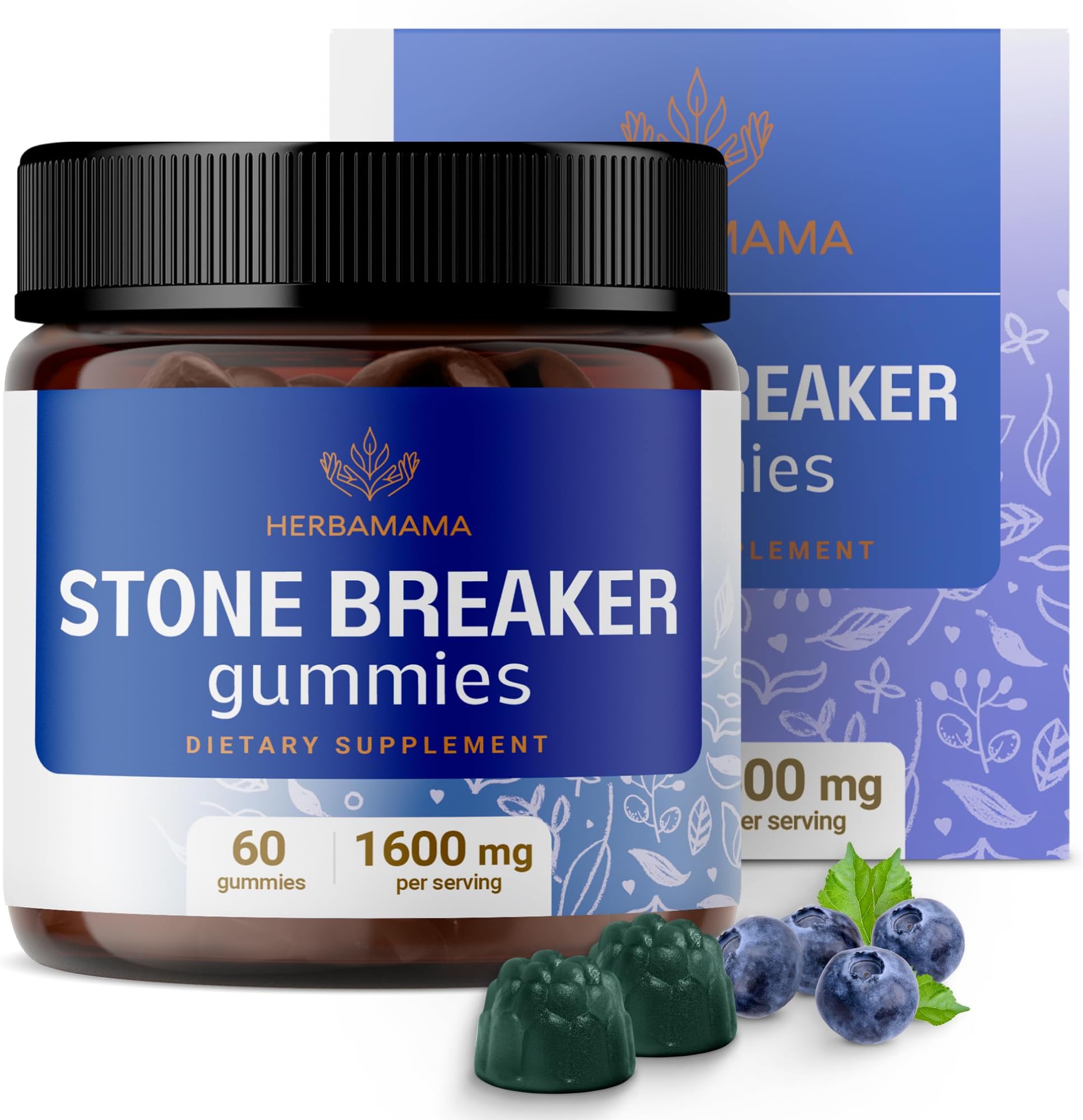 Amazon.com: HERBAMAMA Chanca Piedra Stone Breaker Gummies - 1600mg ...