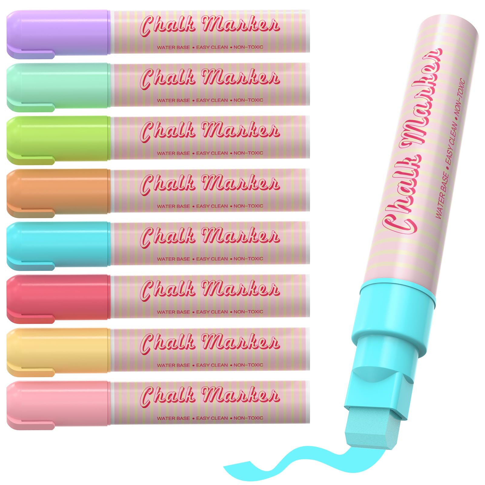 Amazon.com : MaxGear Chalk Markers, 8 Color Liquid Chalk Markers for ...